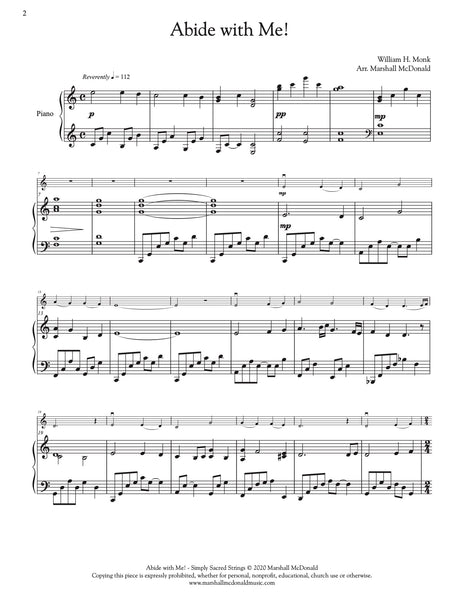 Abide with Me! (simple violin) - Marshall McDonald Music