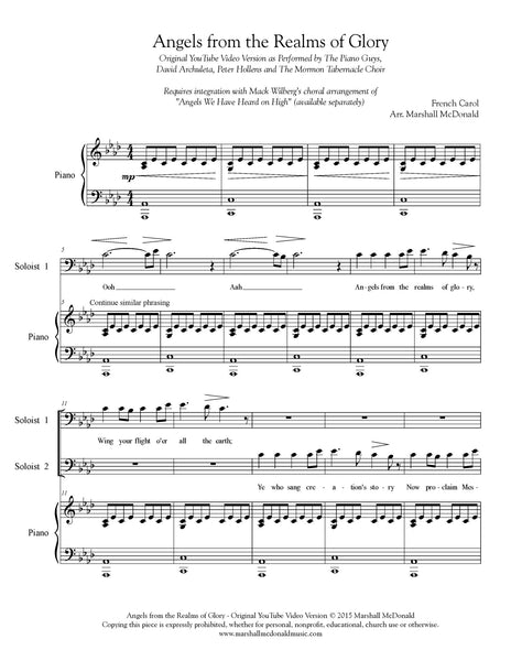 Angels from the Realms of Glory (original version) - Marshall McDonald ...