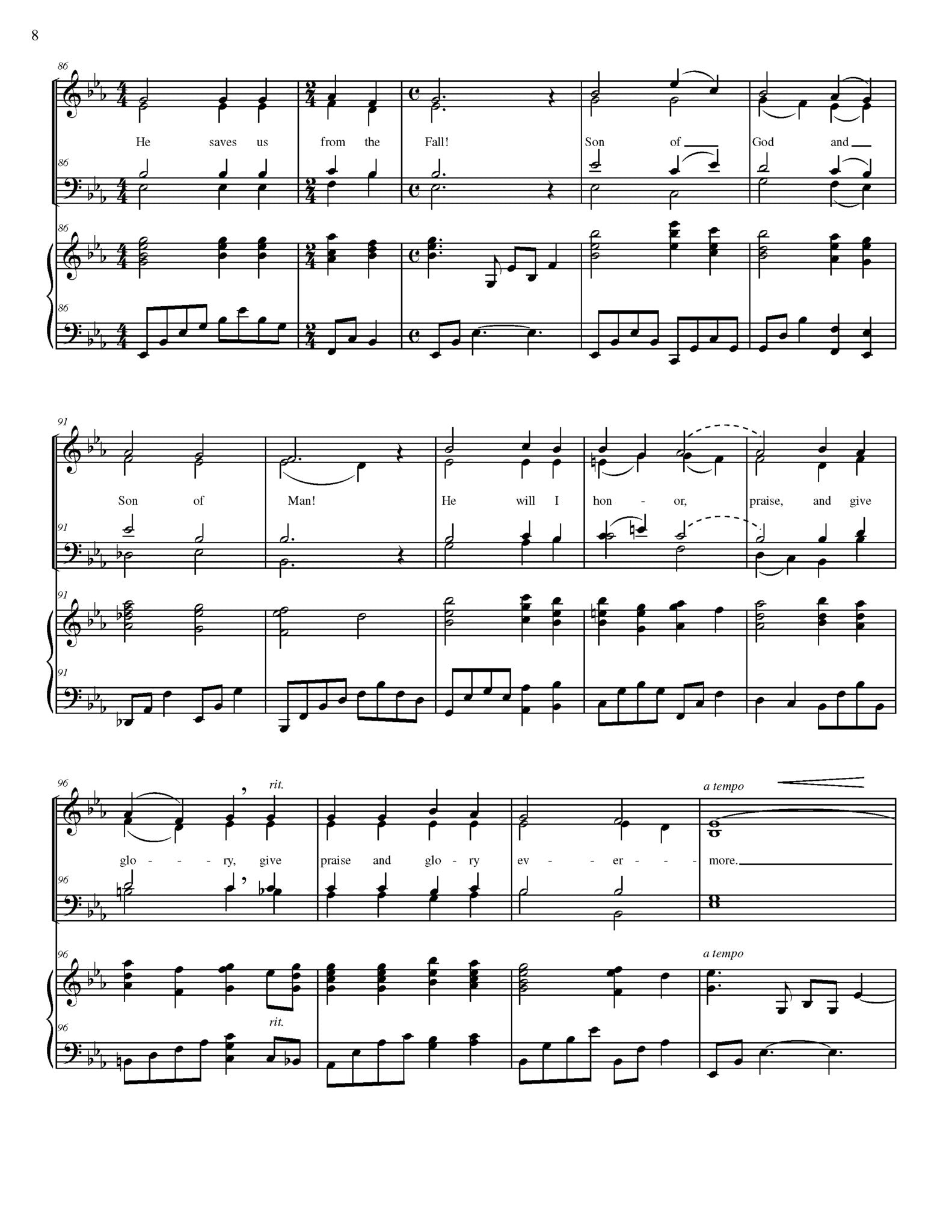 Beautiful Savior - Christmas version (choral SATB) - Marshall McDonald ...