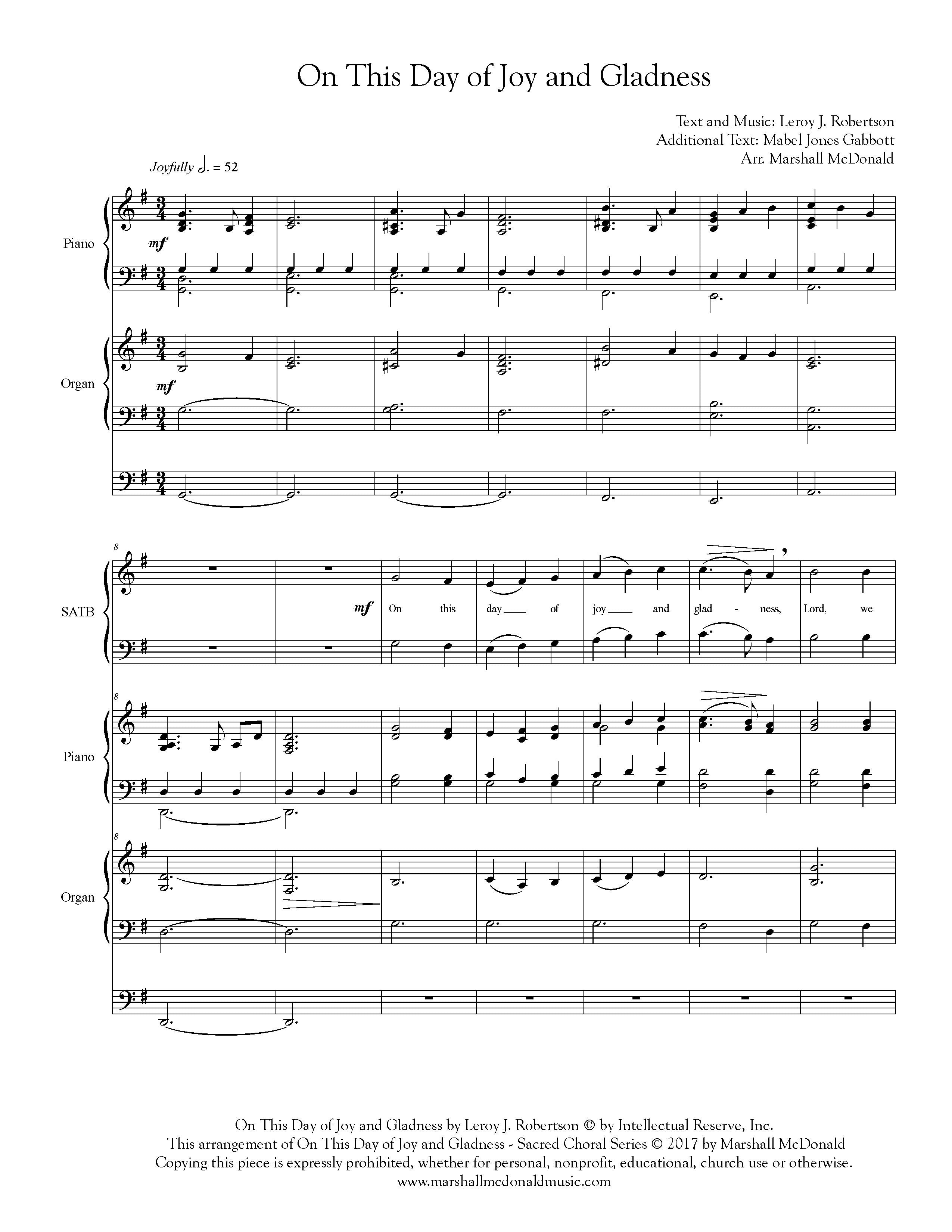 Satb Choir Sheet Music